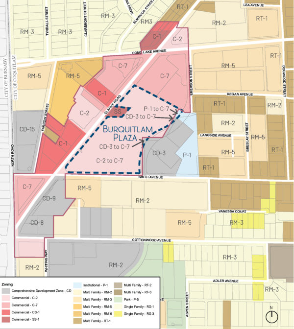 Zoning Map Revised – The Future of Burquitlam Plaza